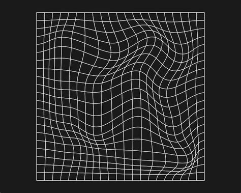 Premium Vector Distorted Cyber Grid Cyberpunk Geometry Element Y2k