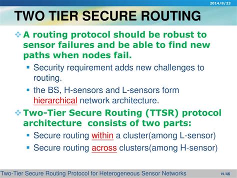 Ppt Two Tier Secure Routing Protocol For Heterogeneous Sensor