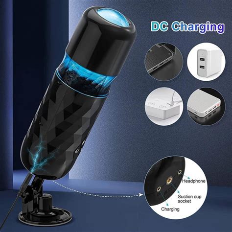Automatic Male Masturbator Telescopic Rotation Silicone Vagina
