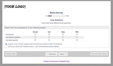 Limesurvey Template Basic Reloaded Survey Consulting The Limesurvey Experts