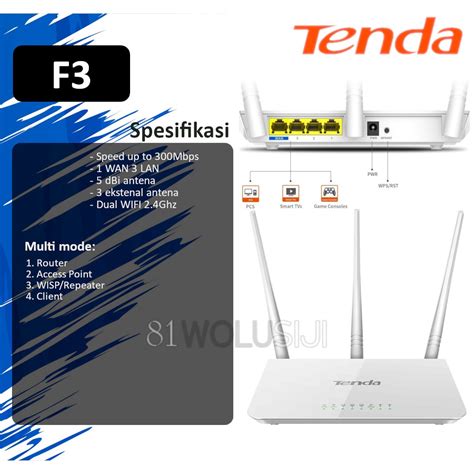 Jual Tenda F Wireless Router Mbps Antena WISP Support Shopee Indonesia