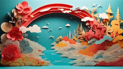 Premium Photo Paper Cut Design For A Background