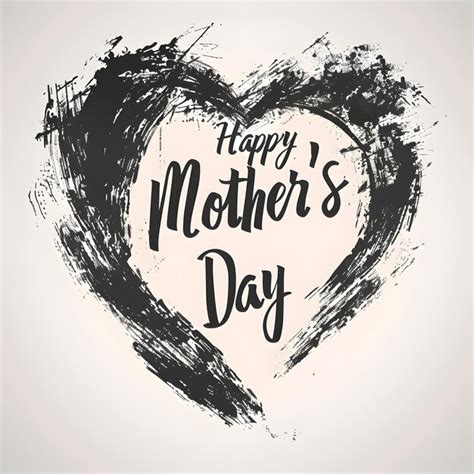 Premium Photo Happy Mothers Day Hand Drawn Lettering