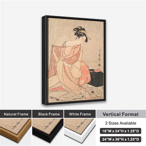 Japanese Art Beautiful Nude Japanese Women Vintage Art Print 1 Or