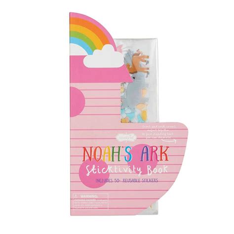 Mud Pie Noahs Ark Pink Sticker Book