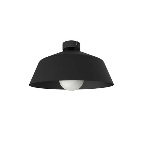 Lumicom Tokyo Plafonnier 1xe27 Max 42w Métal Noir Mat D35cm Leroy Merlin
