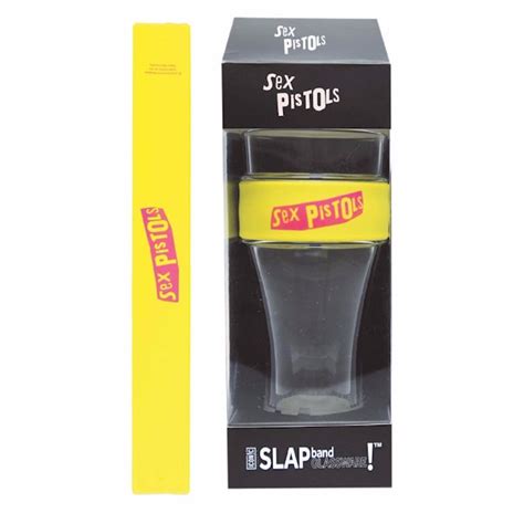Sex Pistols Pink Logo Heavy Duty Slap Band Pint Glass