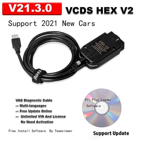 V21 3 0 VCDS Hex V2 Unlimited Diagnose Inteface VCDS V2 Clone With