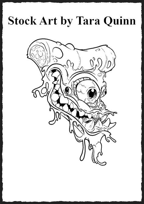 Pizza Mimic Rpg Stock Art By Tara Quinn Birdenuf Books And Games