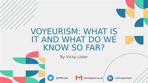 Pdf Voyeurism What Is It And What Do We Know So Far