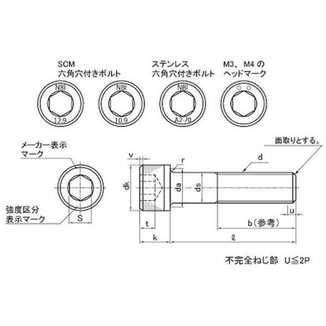 Sunco 三価ホワイト Cap 日本鋲螺 20 × 110 （10本入） A000000b0200110003 サンコーインダストリー