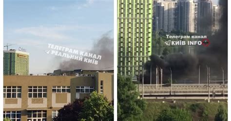Новини Києва біля Дарницького мосту спалахнула масштабна пожежа — Київ
