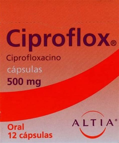 CIPROFLOX 12 CAPSULAS 500MG FARMACIA RIVAS DEL CENTRO