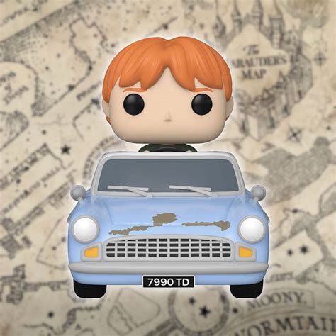 Figurine Ron With Car Pop Rides Vinyl Funko Harry Potter