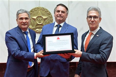 Bolsonaro E Zema Trocam Elogios Durante Evento Na Assembleia De MG