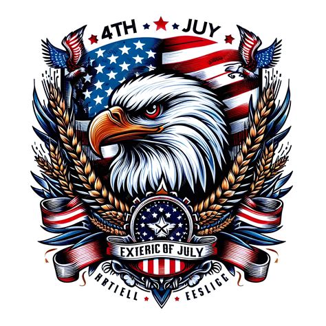 Premium Vector Eagle With Usa Flag Logo Design