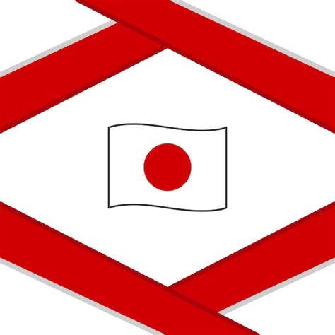 Premium Vector Japan Flag Abstract Background Design Template Japan