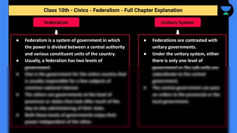 Solution Federalism Full Chapter Explanation Pdf Studypool