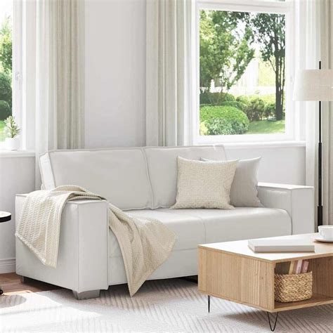 Vidaxl Sofa 2 Sitzer Weiß 140 Cm Kunstleder 4105057 Ab 25399