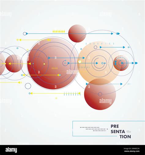 Vector Circles Abstract Design Connect Background Pattern Science With Dots And Lines And