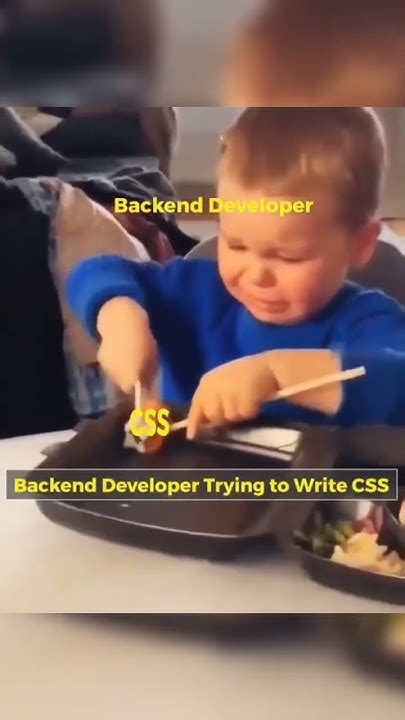 Backend Developer And Css 🥺 Shorts Youtube
