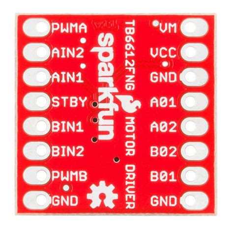 sparkfun motor driver dual tb6612fng with headers the pi hut