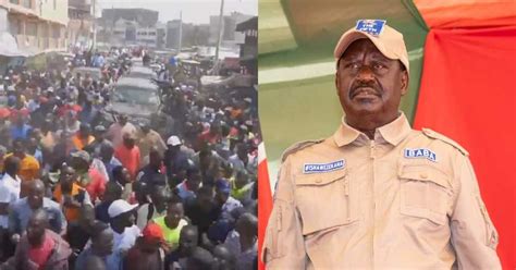 Maandamano Police Watch As Kisii Residents Stage Soccer Match At Town