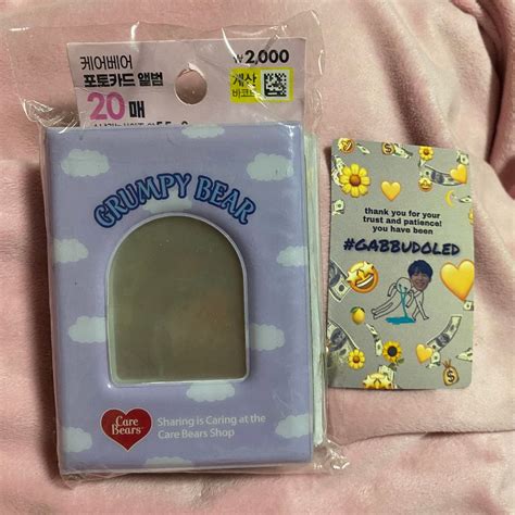 Care Bears X Daiso Korea Grumpy Bear 1p Coll Book Photocard Binder Pc
