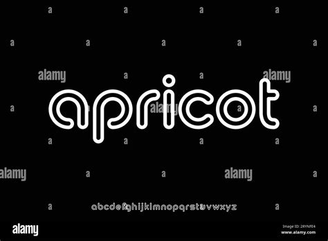 modern playful outline display font vector stock vector image and art alamy