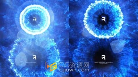 Ae模板 4k快速能量粒子烟雾冲击波视觉特效logo片头 Cg资源网