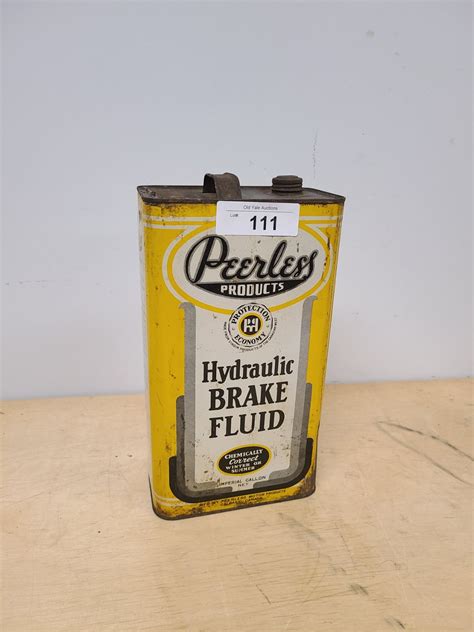 Antique Peerless Brake Fluid 1 Gallon Can
