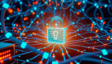 Abstract Cybersecurity Concept Design Ai Generated Image