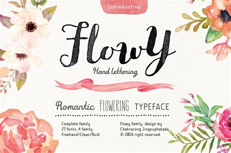 Flowy Script Fonts ~ Creative Market