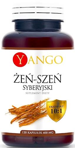 Yango Żeń Szeń Syberyjski 400mg 120kaps Vege Ekstrakt 101 Suplement