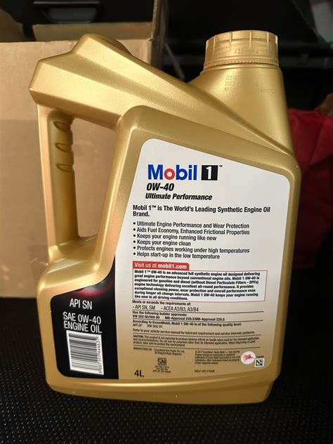 Mobil 1 0w4 Engine Oil Car Accessories Accessories On Carousell