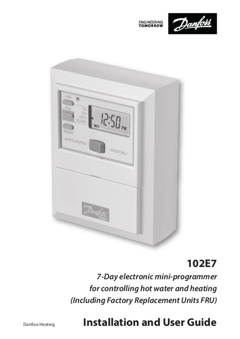 Danfoss E User Manual