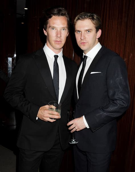Downton Abbey Dan Stevens And Benedict Cumberbatch At Burberry Party
