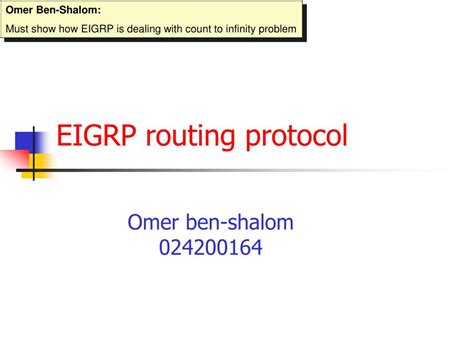 PPT EIGRP Routing Protocol PowerPoint Presentation Free Download ID