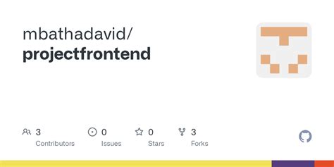 Github Mbathadavid Projectfrontend