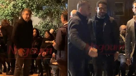 لحظة وصول ماجد الكدواني و ابنه و عمرو سعد لابس نضارة شمس بليللقطات