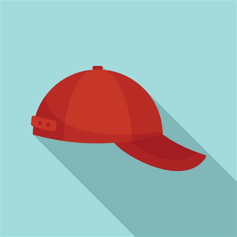 Baseball Cap Icon Flat Style 14487262 Vector Art At Vecteezy