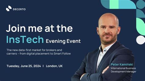 Decerto On Linkedin Event Brokers Digital Insurance Decerto