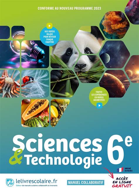 Manuel Sciences Et Technologie 6e Lelivrescolaire Fr