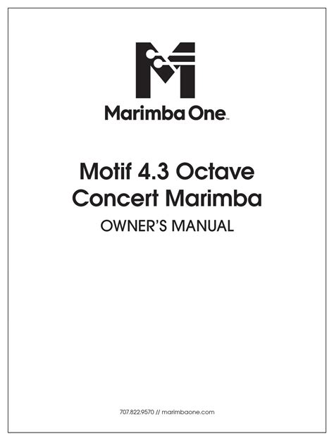 Marimba One Motif Owner S Manual Pdf Download Manualslib