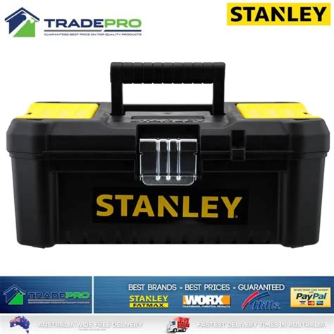Stanley® Tool Chest Box 32cm Lockable Storage Toolbox Latches