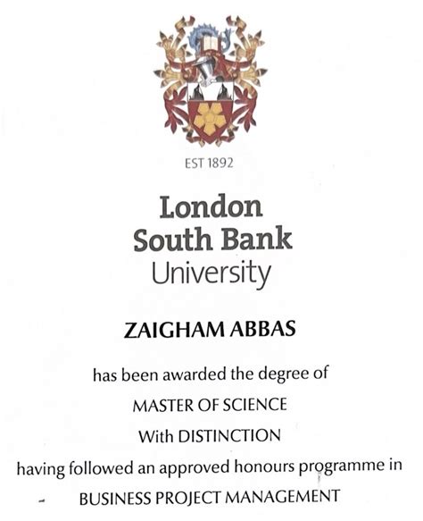 Zaigham Abbas On Linkedin Graduation Mscwithdistinction
