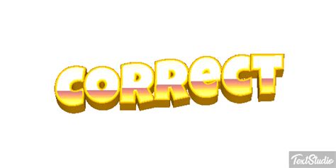 Correct Word Animated Logo Designs