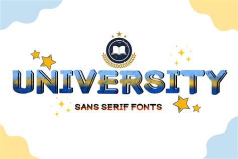University Font By Bee Piyanuch · Creative Fabrica