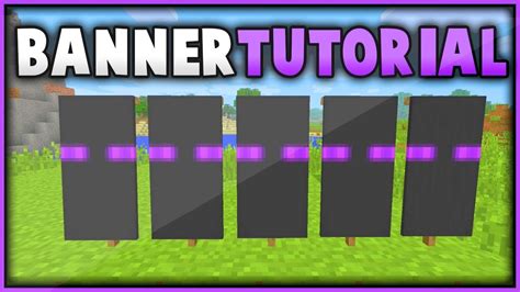How To Make A Enderman Banner In Minecraft Youtube