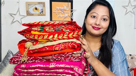 Meesho Holi Special Sareebandani Odani Haul Under Rs 690 💙tryon💙